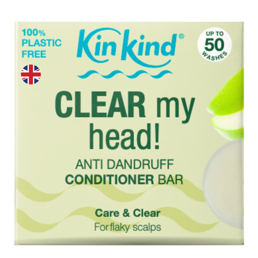 KinKind Anti Dandruff Conditioner Bar 50g - for Flaky Scalp – Plastic ...