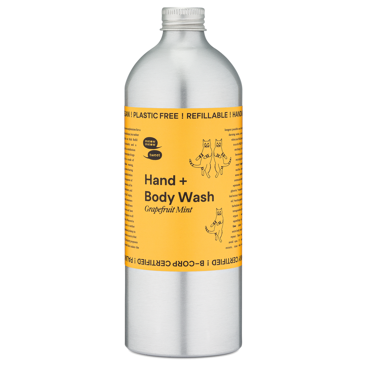 Meow Meow Tweet Hand & Body Wash - 500ml – Plastic Freedom