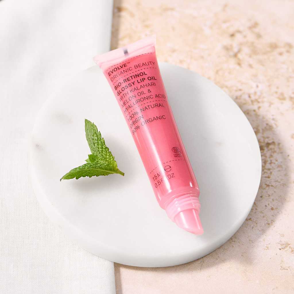 Evolve Beauty Bio-Retinol Glossy Lip Oil - 15ml - Plastic Freedom