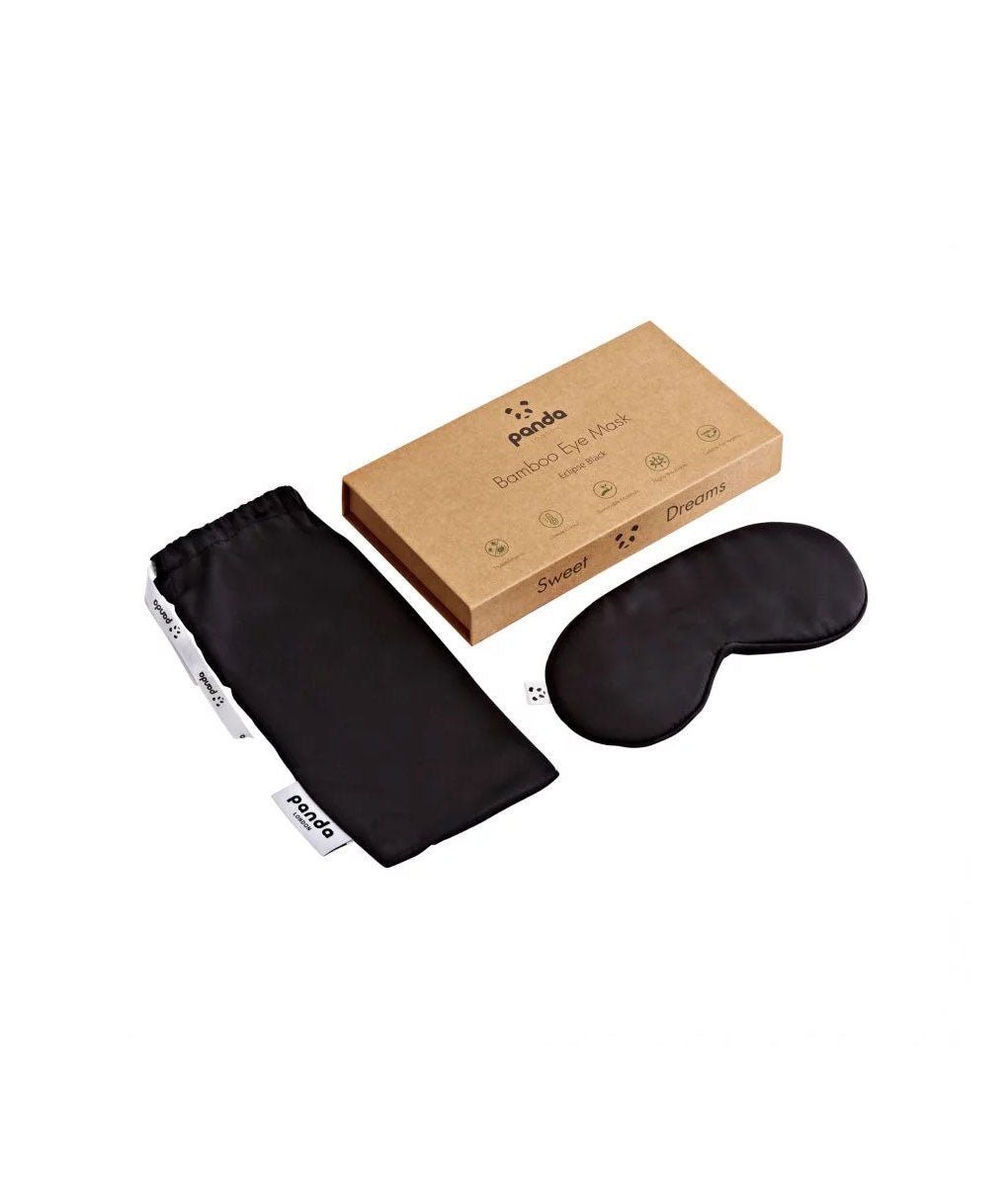 Panda London Bamboo Eye Mask - Eclipse Black - Plastic Freedom